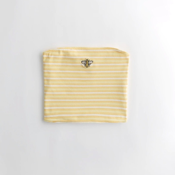 Hollister | Tops | Yellow Bumble Bee Reversible Tube Top Nwot | Poshmark